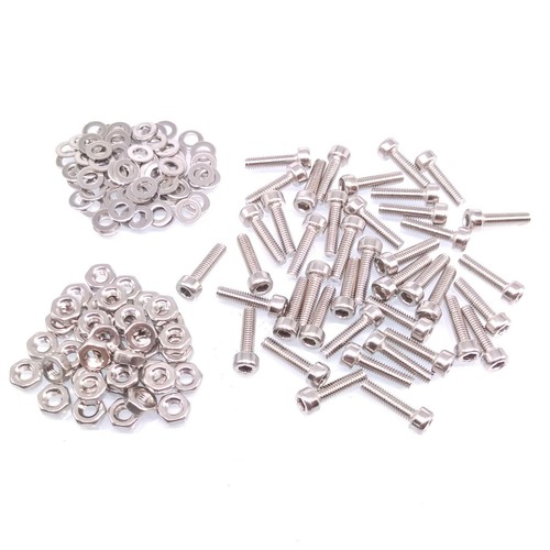 200x M2 x 12mm Socket Head Cap Screws Stainless Steel Allen Socket Nuts ...