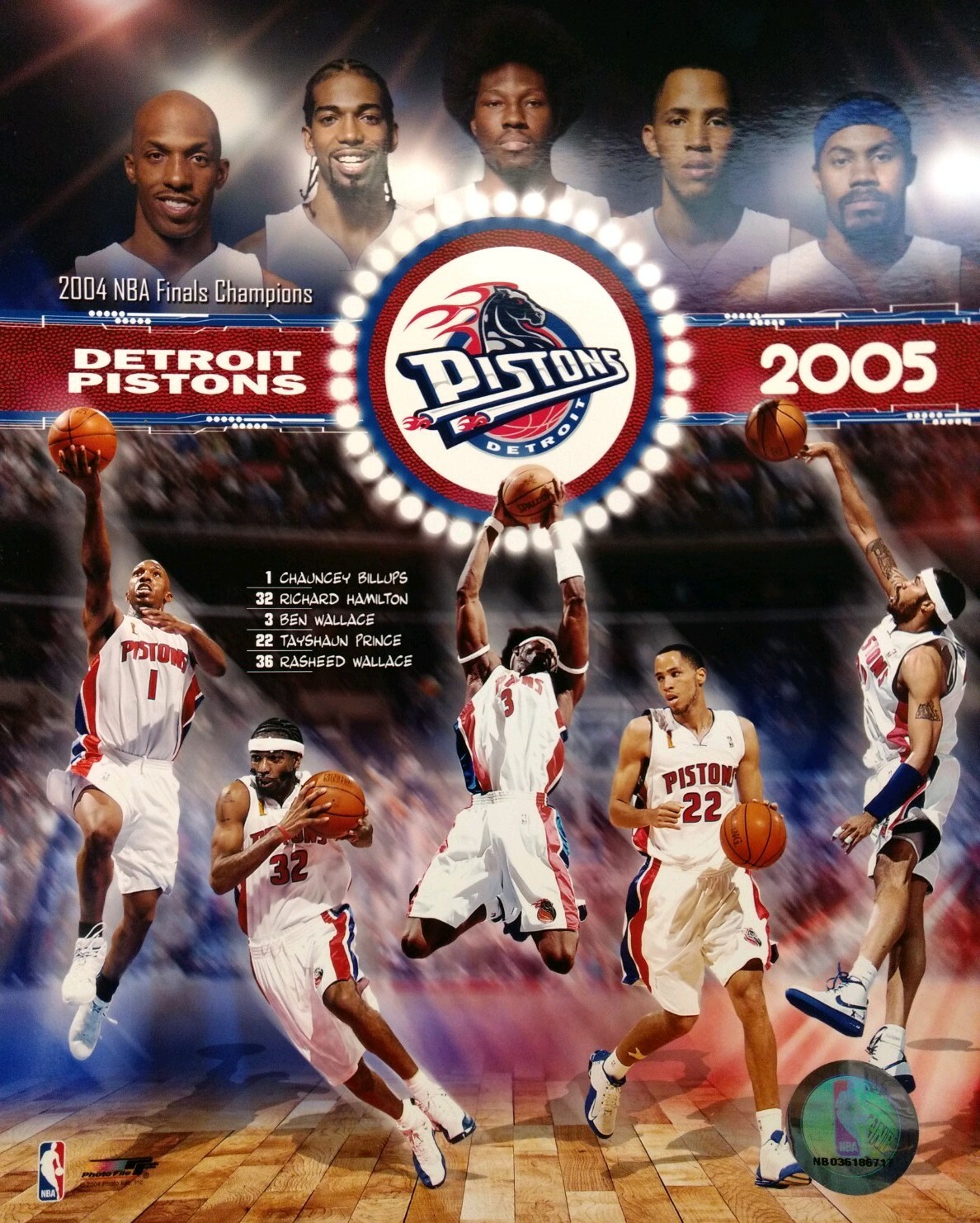 DETROIT PISTONS 2005 TEAM COMPOSITE 8X10 PHOTO | eBay
