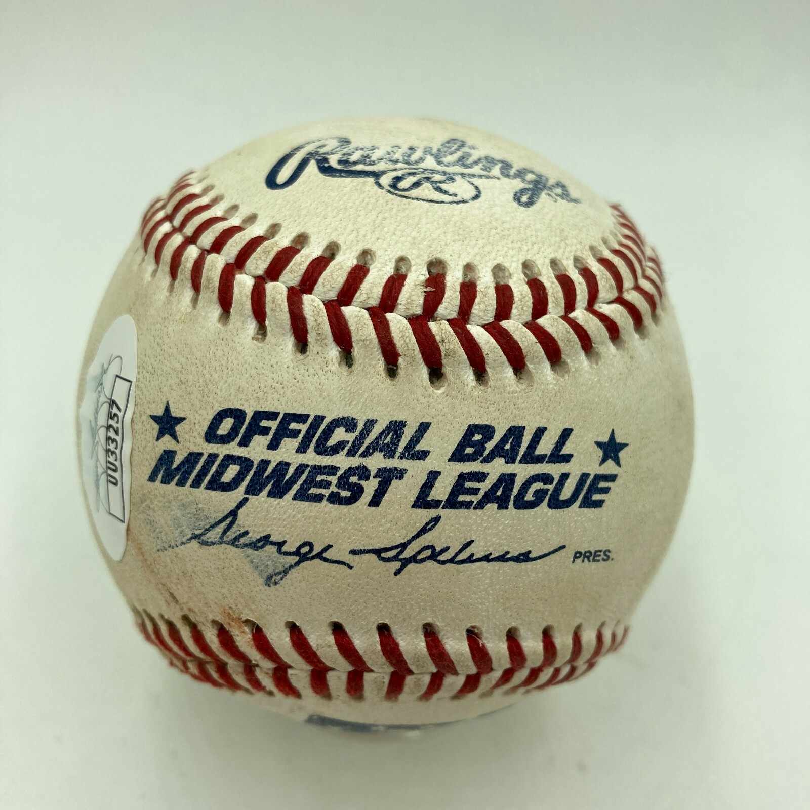 Adam Wainwright Pre Rookie Signed Minor League Game Used Baseball JSA ...