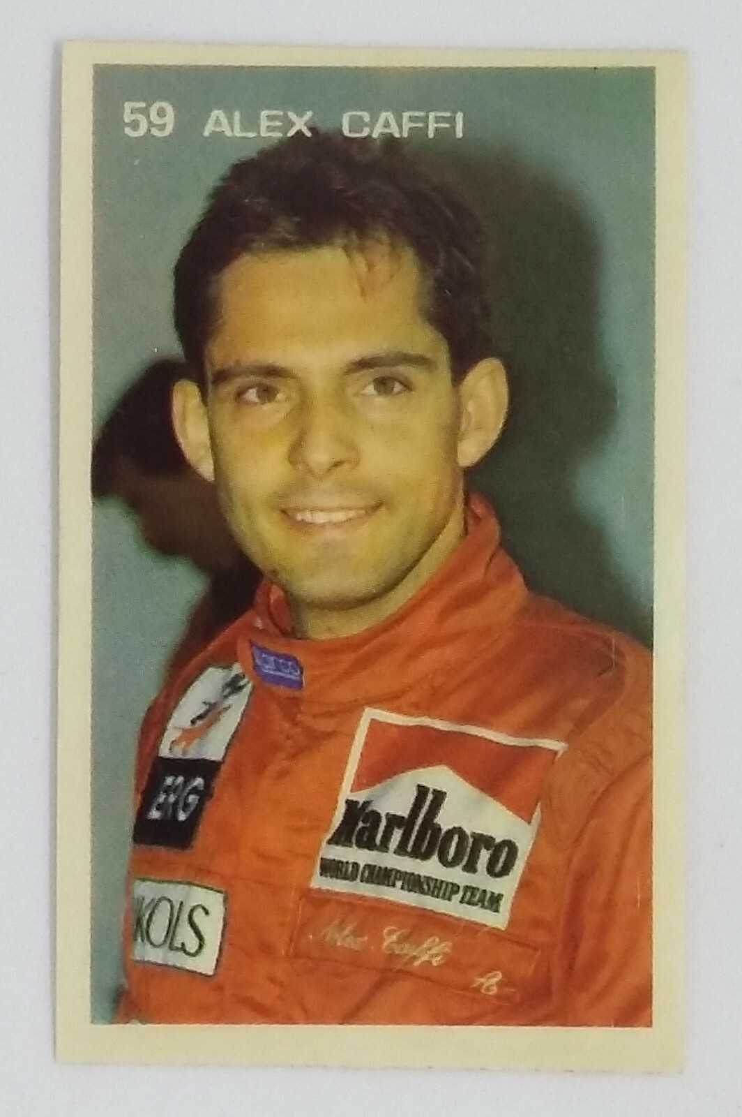 Rare Sticker ALEX CAFFI Formula 1 - Portuguese Collection 1988 | eBay