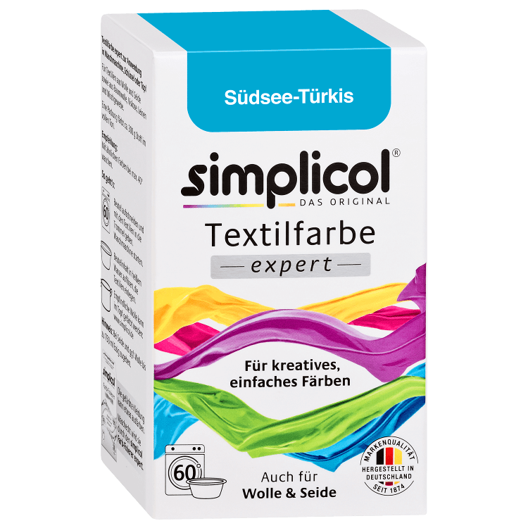 Simplicol Textile Expert South Sea Turquoise 150g Color Also for Wool ...