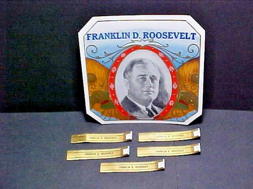 Vintage Cigar Outer Label - FRANKLIN D ROOSEVELT + (5) Cigar Bands | eBay