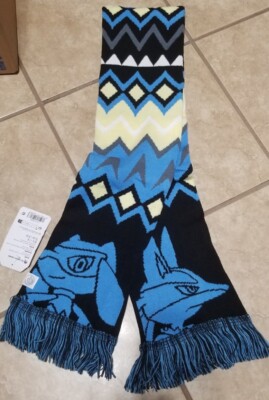 Pokemon Center Riolu & Lucario Geometric Scarf | eBay