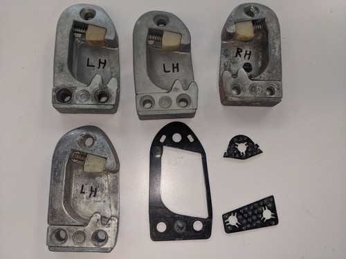 Lot 1955 1956 1957 Chevy Car Door Post Striker Plates 3 Left 1 Right ...