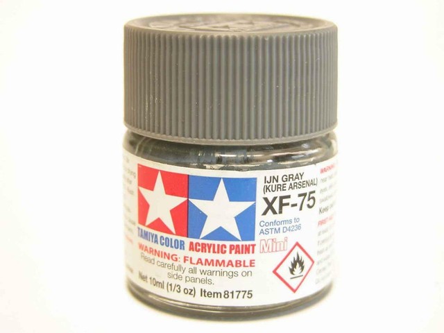 Tamiya Color Xf-75 IJN Gray (kure Arsenal) Acrylic Paint 10ml 81775 for ...