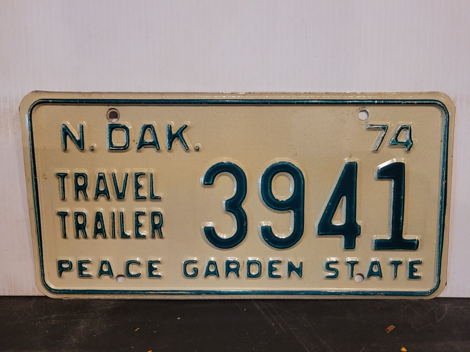 1974 North Dakota TRAVEL TRAILER License Plate Tag Original. | eBay