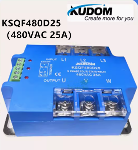 1pcs KUDOM solid-state relay three-phase AC KSQF480D25 （480VAC 25A） | eBay