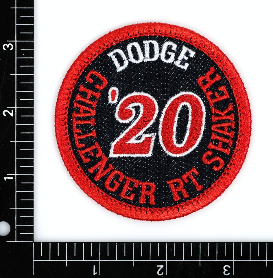 2020 Dodge Challenger RT Shaker Embroidered Patch Black/Red Iron-On Sew ...