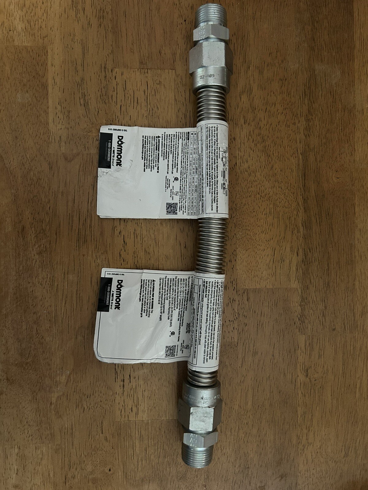 Generac Gas Supply Line 3/4" 0L4836A Flexible Stainless 15" Fuel ...