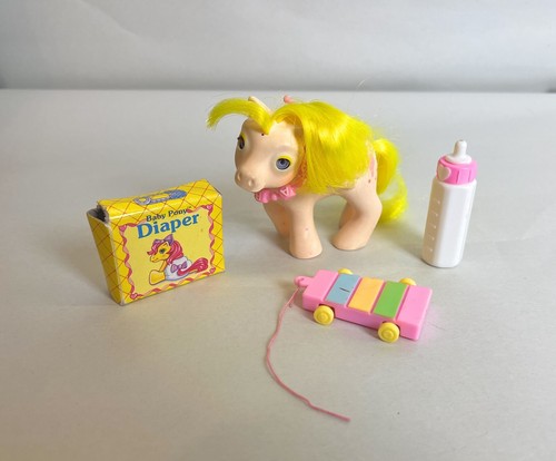 Vtg My Little Pony Beddy Bye Eye BABY LOFTY And Some Accessories | eBay