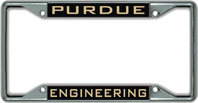 Purdue ENGINEERING License Plate Frame | eBay