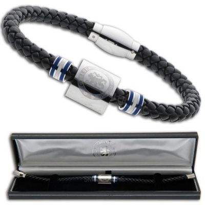 Chelsea F.C. Colour Ring Leather Stainless Steel Magnetic Bracelet CFC ...