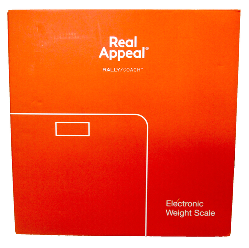 REAL APPEAL RALLY COACH PERSONAL WEIGHT LOSS ELECTRONIC GLASS BATHROOM ...