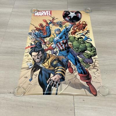 Bryan Hitch Marvel Universe Poster 24 x 36 (2003) | eBay