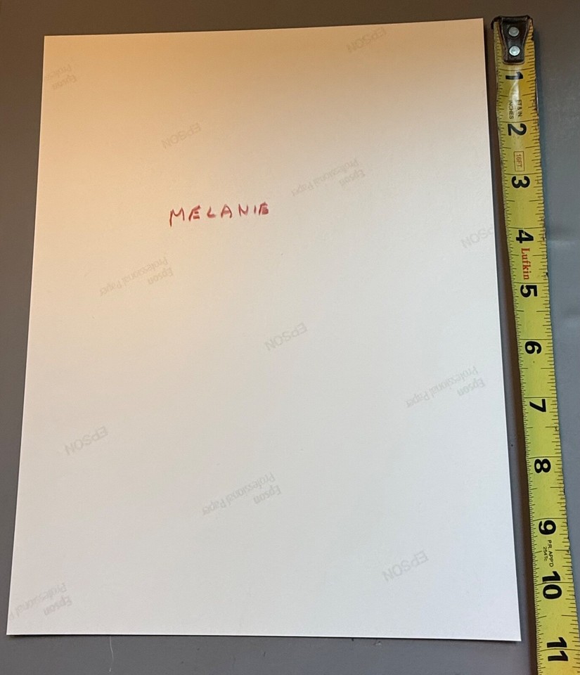 Beautiful Blond Professional Model Melanie Color Photo -8x11- Art Nudes ...