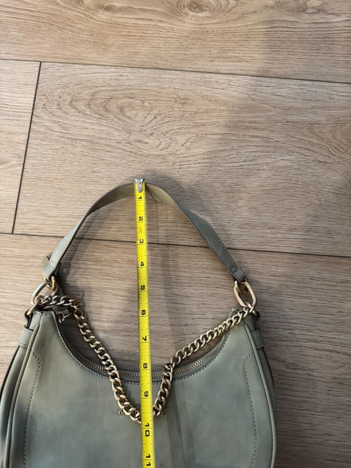 Nanette Lepore Florentina Crescent Women's Medium Bag Green Leather Shoulder | eBay