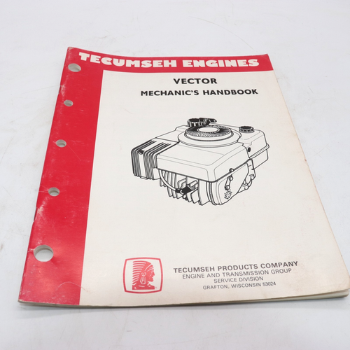 Tecumseh Vector Engines Mechanics Service Repair Shop Workshop Handbook ...