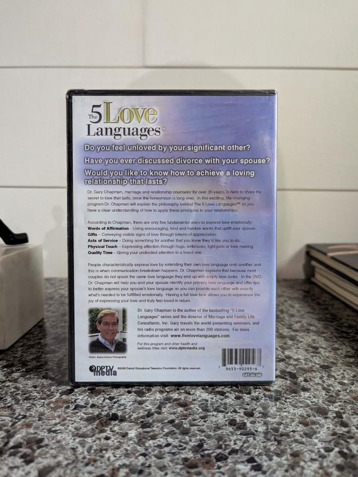 New, Sealed The 5 LOVE LANGUAGES With DR. GARY CHAPMAN DVD (UPC ...