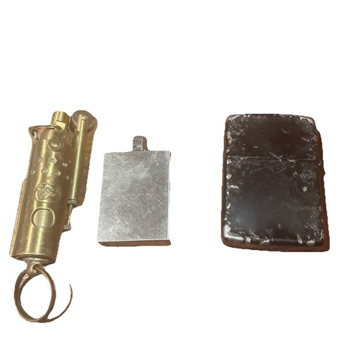 Imco Trench Lighter Replica + Permanent/Survival Match And Black Zippo ...