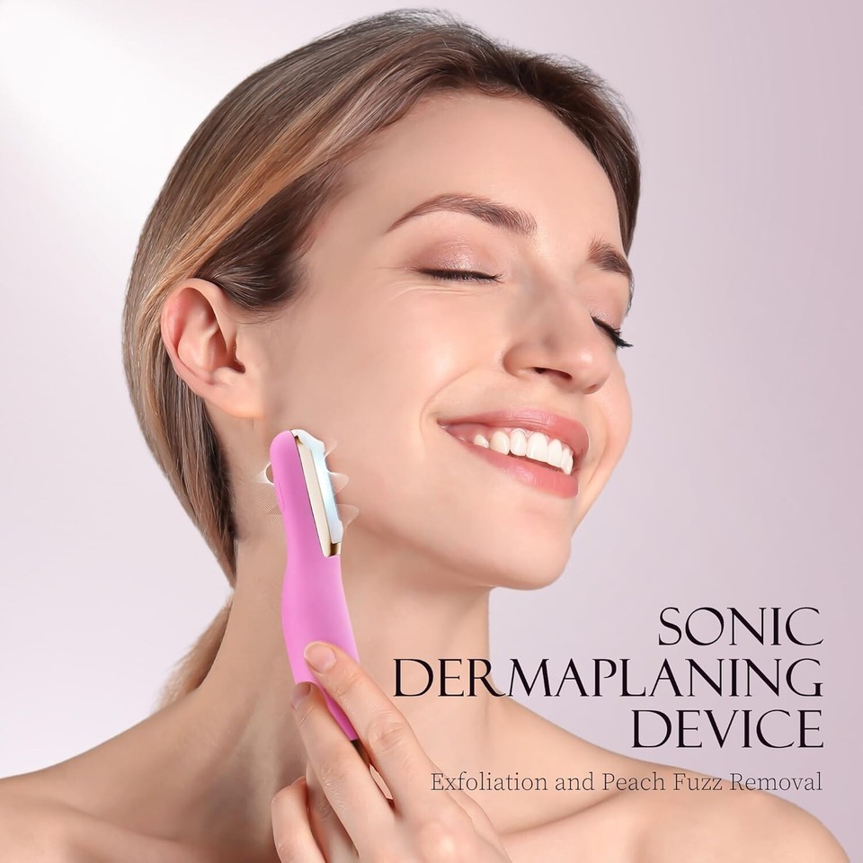 CEVEK Sonic Dermaplane Razor Women Dermaplaning Tool Exfoliating Hair ...
