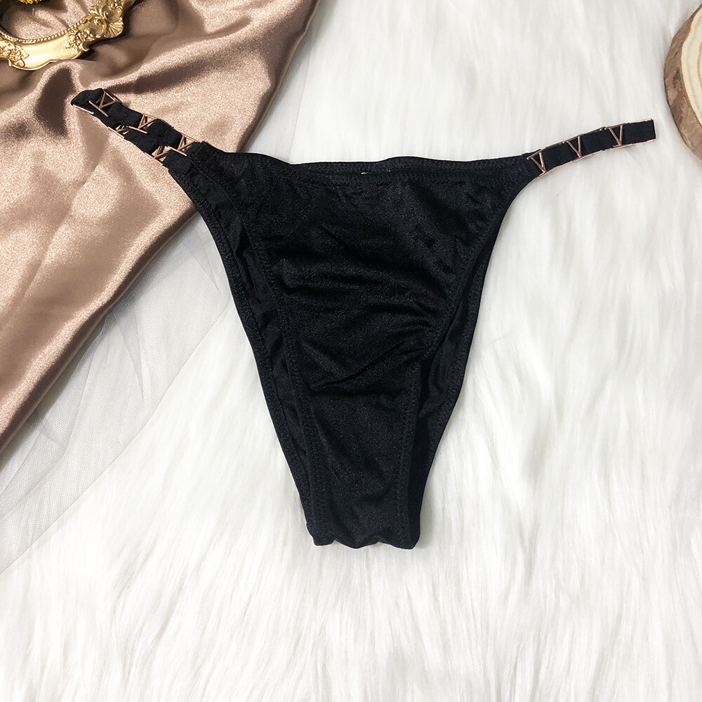 6 Packs Lot Womens Sexy Satin Panties Thongs G string Bikinis Briefs ...