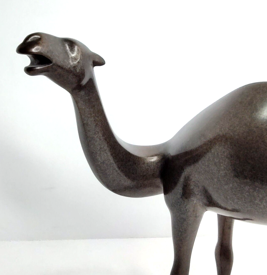 Loet Vanderveen Standing Camel Bronze Sculpture Ltd Ed 89/250 Signed 10 ...