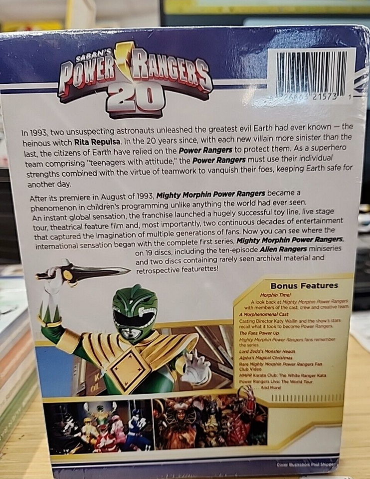 Mighty Morphin Power Rangers Complete Series (DVD) NEW SEALED ...