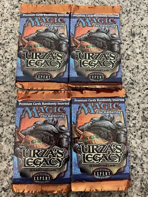 MTG Urza's Legacy Lot Of 4 Booster Packs FACTORY SEALED Magic The ...