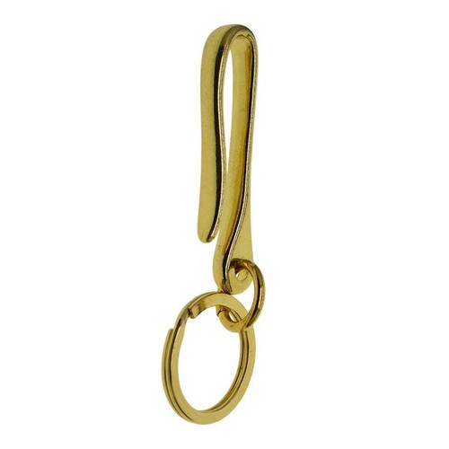 Brass Antique Key Ring Hook Clasp w/Rings Bikers Gothic Hip Hop Snap ...