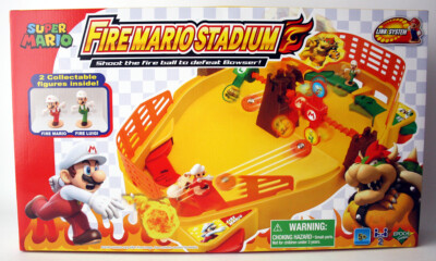 SUPER MARIO FIRE MARIO STADIUM PINBALL PLAYSET EPOCH 2021 NEW SEALED ...