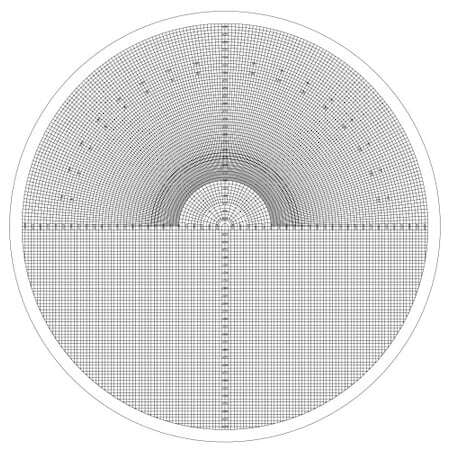 SUBURBAN OC-1-50X Optical Comparator Combination Grid/Radi | eBay