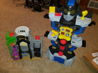 Mattel Imaginext Batman Bat Cave Lot Joker elevator tower set only | eBay