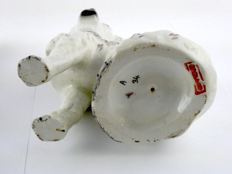 Antique English Old Staffordshire Ware Dogs Pair of Sitting Dog ...