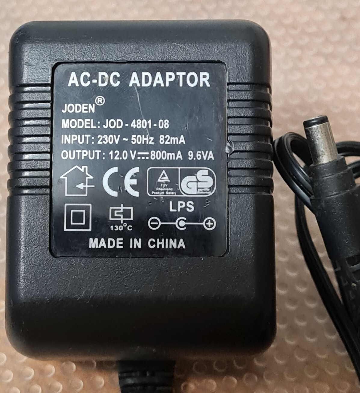 AC-DC Adaptor JODEN JOD-4801-08 12V, 800mA, 9,6VA, 82mA | eBay.de