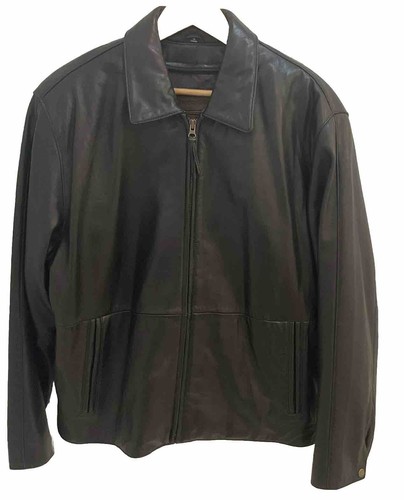 Johnston & Murphy Soft Lamb Leather Jacket Men Removable Zip Lining ...