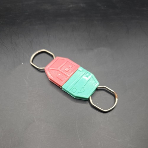 Vintage House Car Auto Automobile Sliding Connected Keychain Key Ring ...