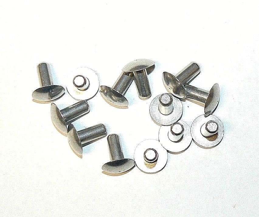 3/16" x 7/16" Full Brazier Head Solid Aluminum Rivet - 2117 T4 (Hard ...