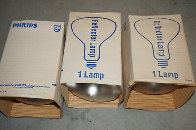 Case of 8 - PHILIPS Infrared Heat Lamp 250-Watt Clear Reflector Bulb ...