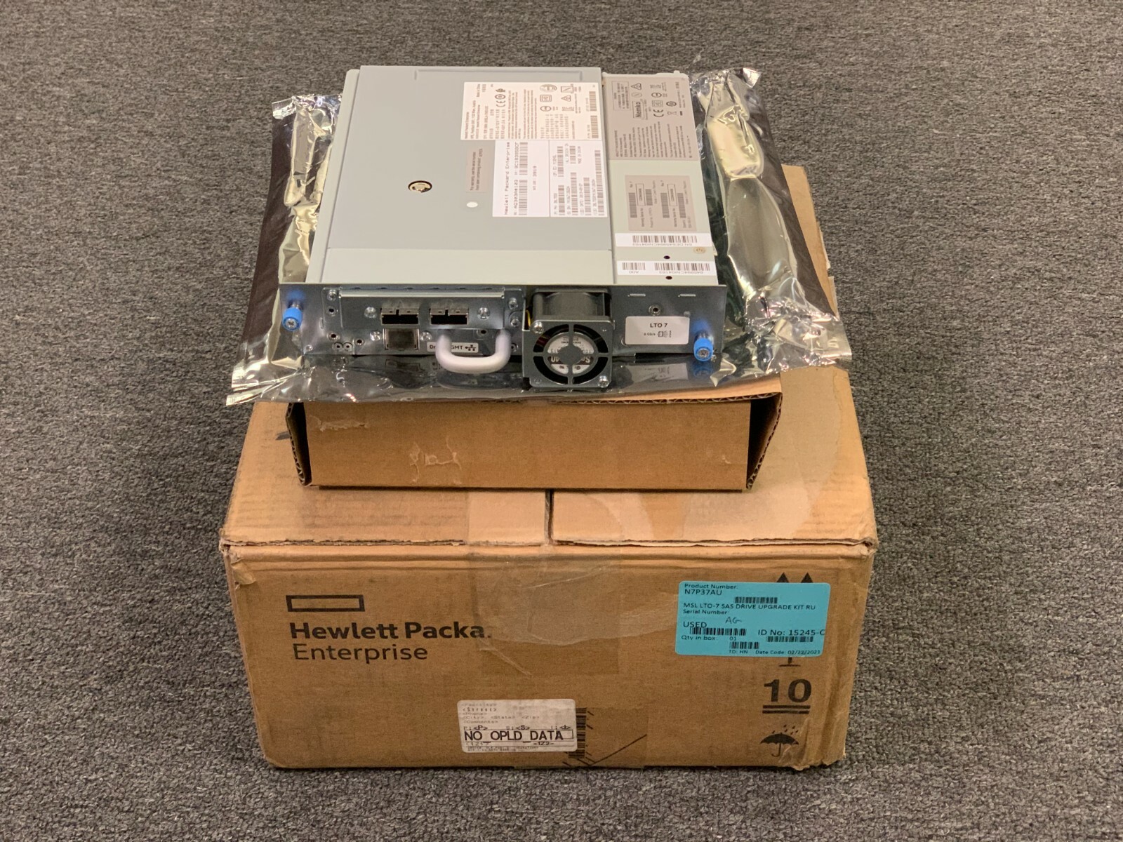 N7P37A 834168-001 HPE StoreEver MSL LTO-7 Ultrium 15000 SAS Drive ...