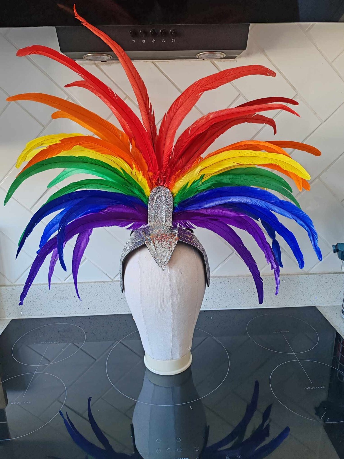 Rainbow Feather Pride Headpiece / Showgirl Headresses | eBay