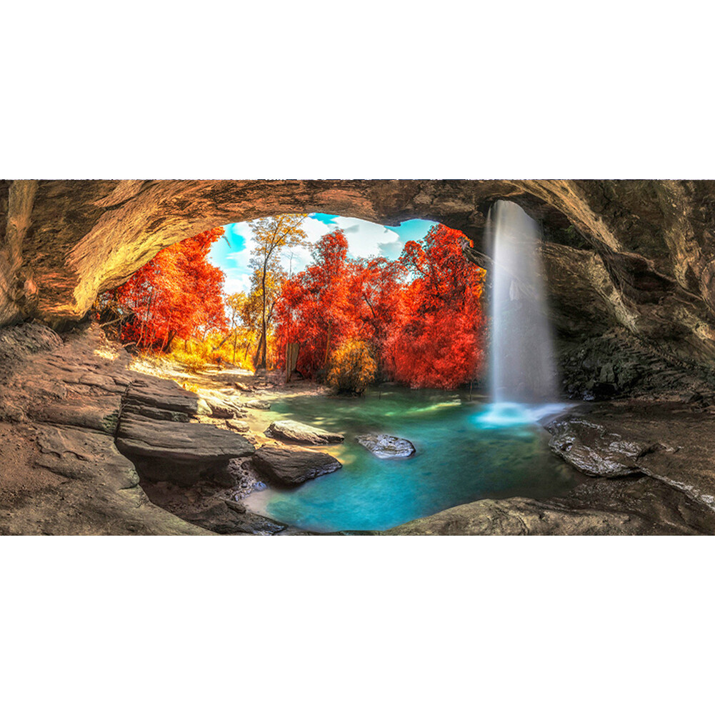 5D DIY Beautiful Scenery Full Round Rhinestone Diamond Painting Mosaic ...