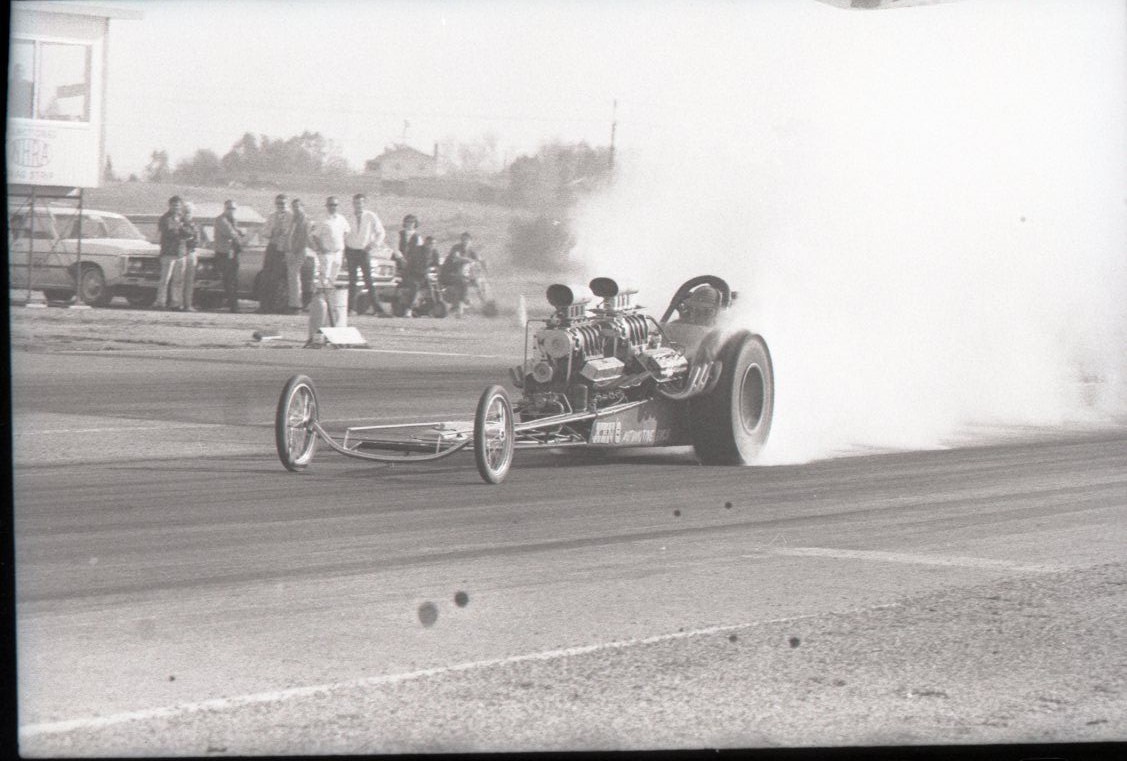 Ken's Automotive Eng. Twin Engine Dragster @ Riverside - Vtg 35mm Race ...
