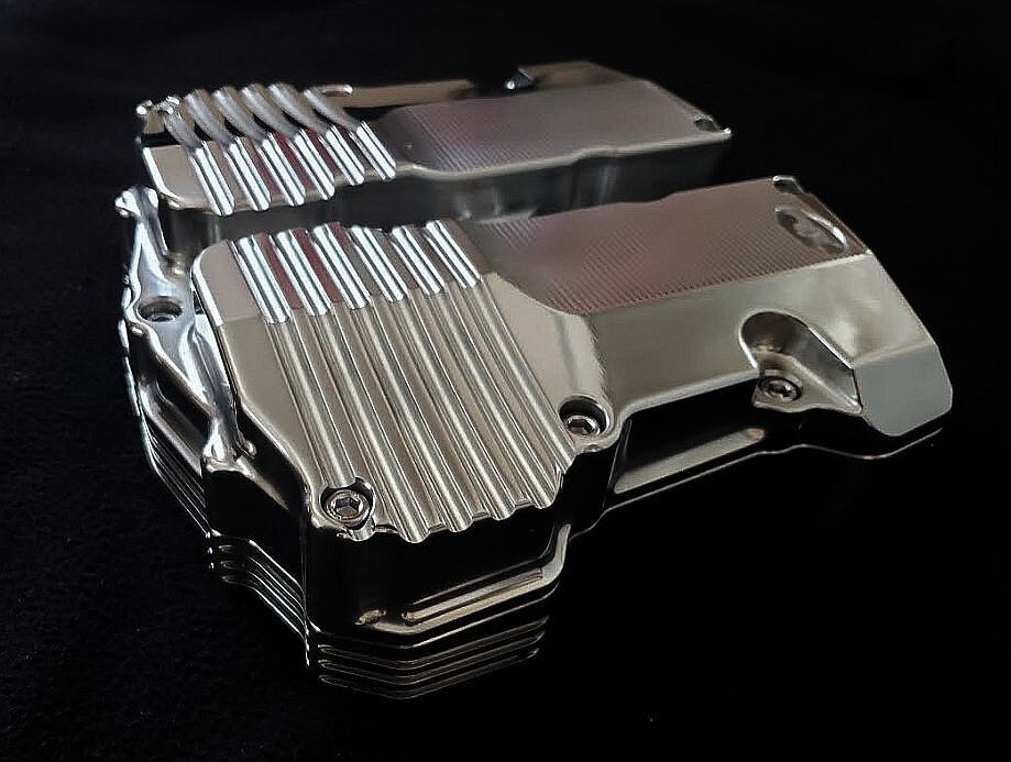 KENS FACTORY HARLEY M8 ROCKERS BOXES POLISHED OR CONTRAST CUT IN STOCK ...