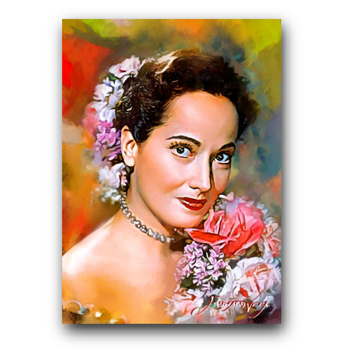 Merle Oberon Art Card Limited 19/50 Edward Vela Signed (Celebrities ...