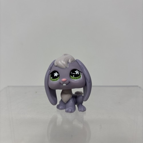 Littlest Pet Shop LPS #648 Bunny Lob Ears Purple/White With Green ...