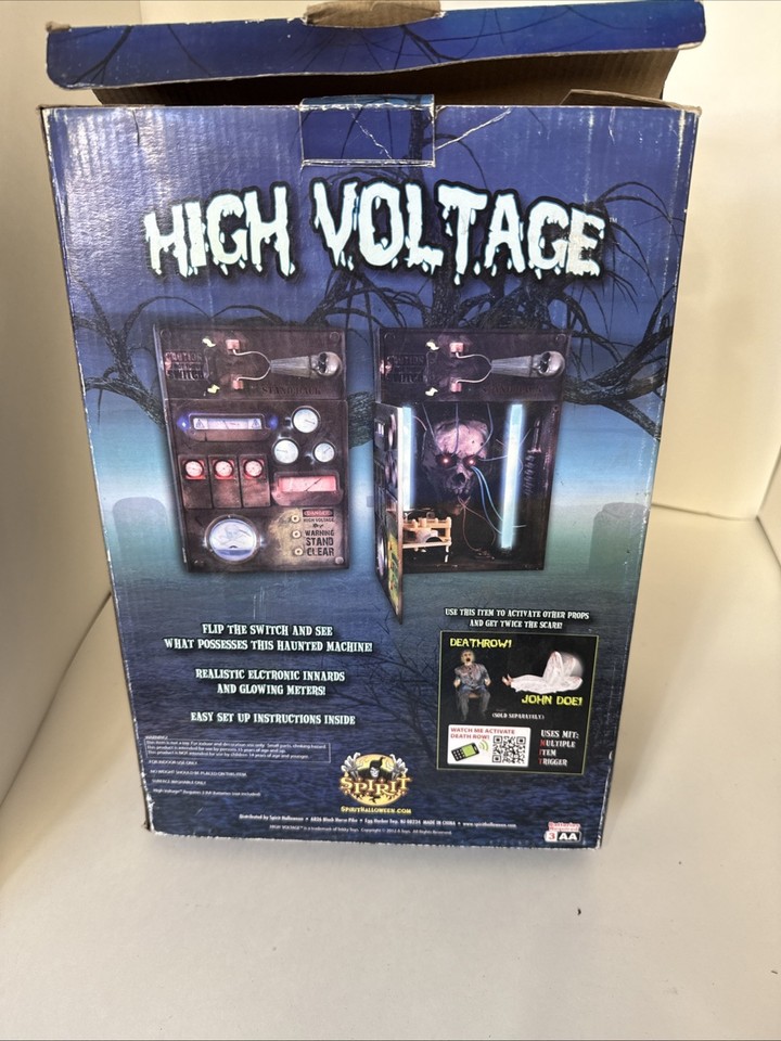 Spirit Halloween High Voltage MIT Box Animated Prop Death Row Door ...