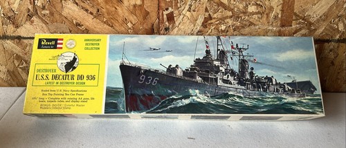 Revell USS Decatur DD 936 Destroyer Open Box Sealed Model Ship Kit 1962 ...