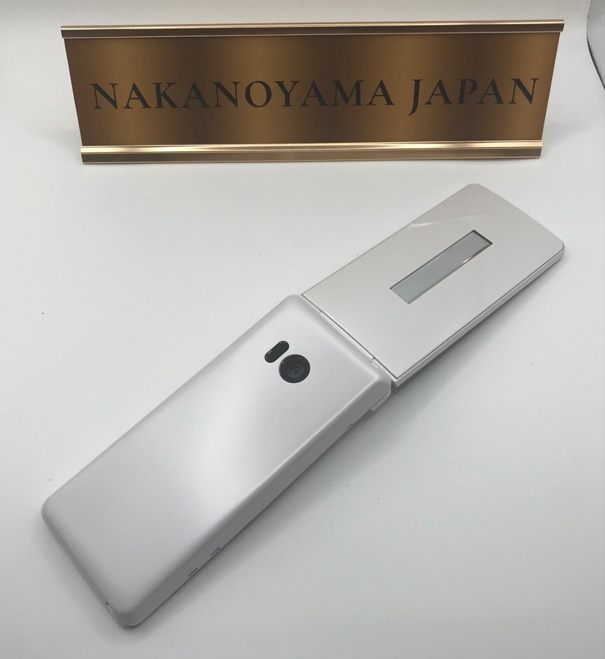 New SHARP AQUOS Keitai 3 flip phone 805SH 806SH Softbank Unlocked White ...