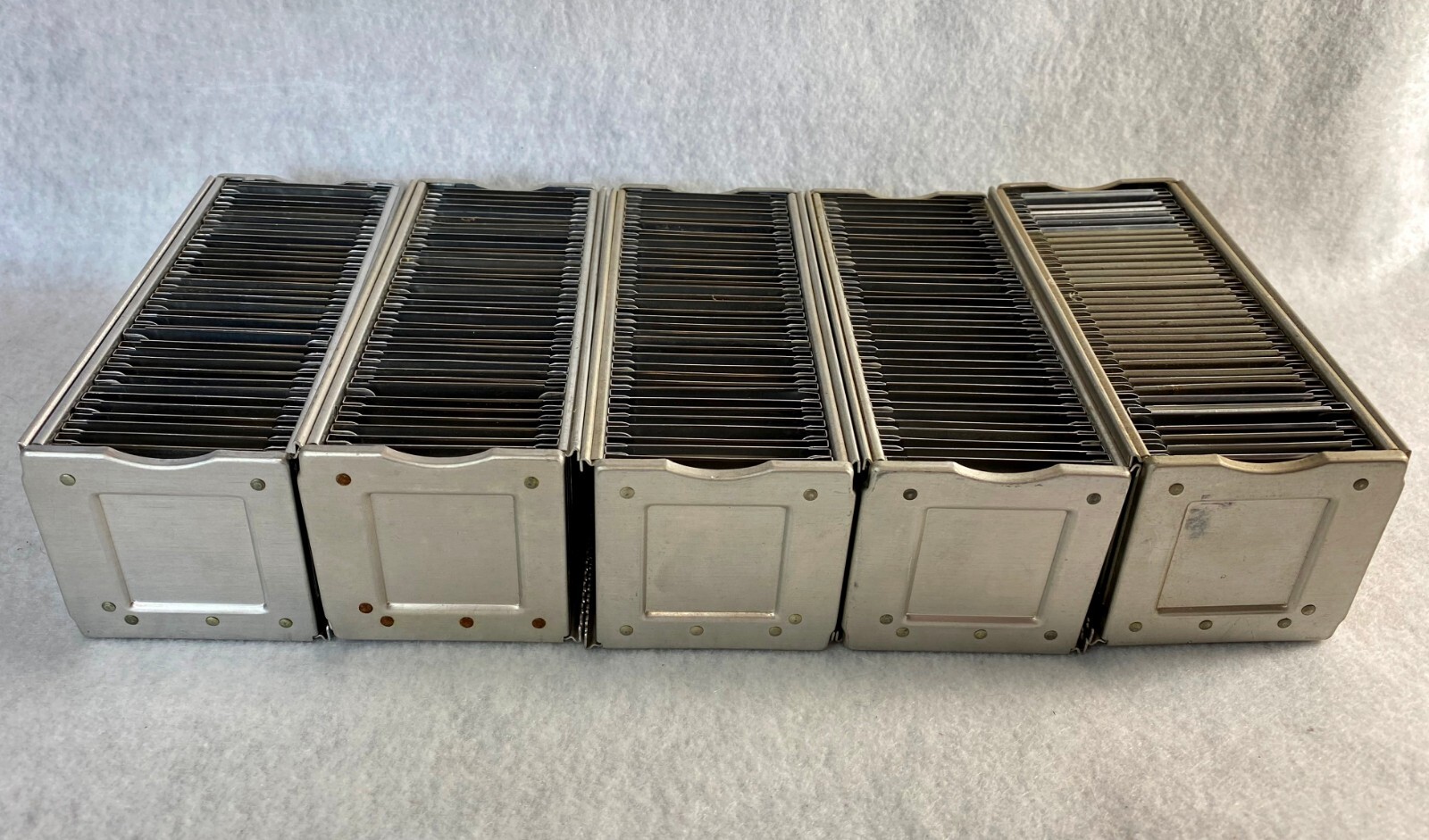 5 Vintage Airequipt Slide Projector Magazines Each w/36 2" x 2" Slide ...