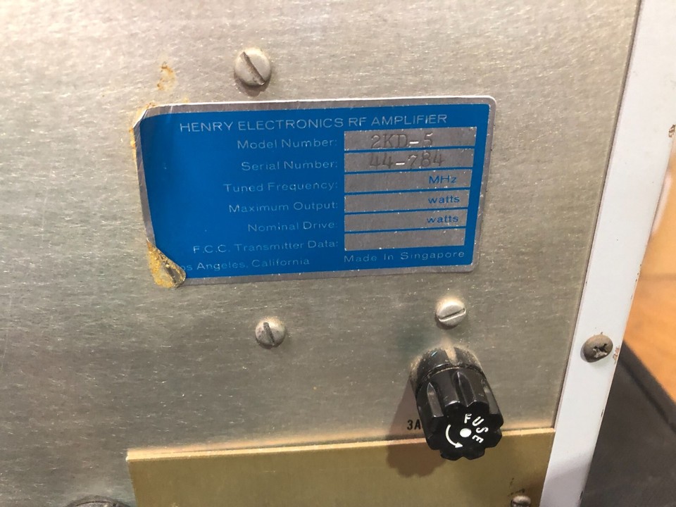 Vintage Henry Electronics HAM TUBE RF AMPLIFIER 2KD-5 - PARTS | eBay